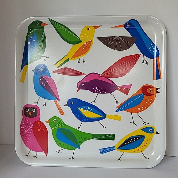 IKEA | Dining | Ikea Barbar Melamine Bird Design Tray | Poshmark
